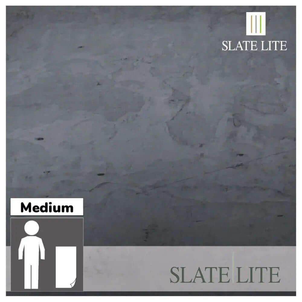Slate-Lite Nero 24 in. x 48 in. Matte Dark Grey Slate Thin and Flexible ...