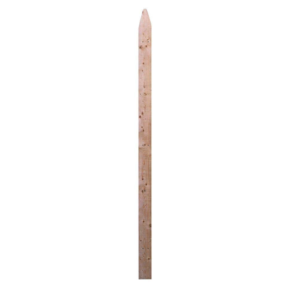 Barrette 7/16 in. x 4 in. x 6 ft. Natural Spruce Pine Fir Dog-Ear ...