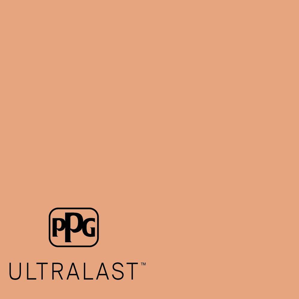 PPG UltraLast 1 gal. #PPG1200-4 Orange Clay Eggshell Interior Paint and ...