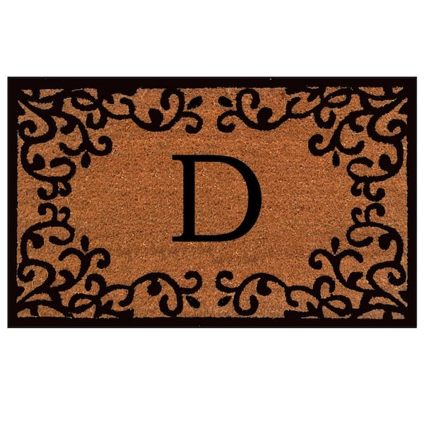 Calloway Mills Chateaux Monogram Door Mat 24 in. x 36 in. (Letter D ...