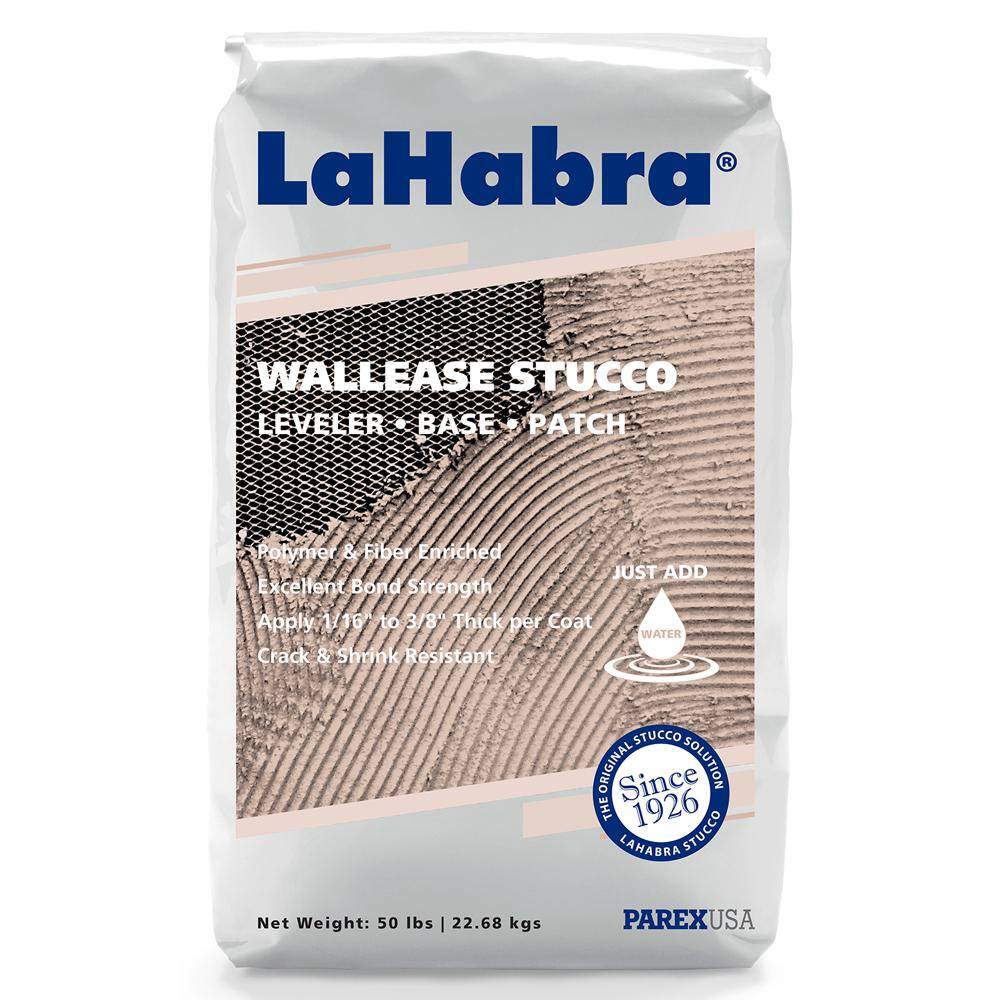 LaHabra WallEase 50 lbs. Base Coat Stucco 743040 - The Home Depot