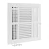 EZ-FLO 10 in. x 10 in. 4-Way Steel Wall/Ceiling Register, White 61619 ...
