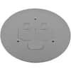 NEWHOUSE ELECTRIC Low-Profile Round Floor Box Outlet Cover with 2 Lift ...