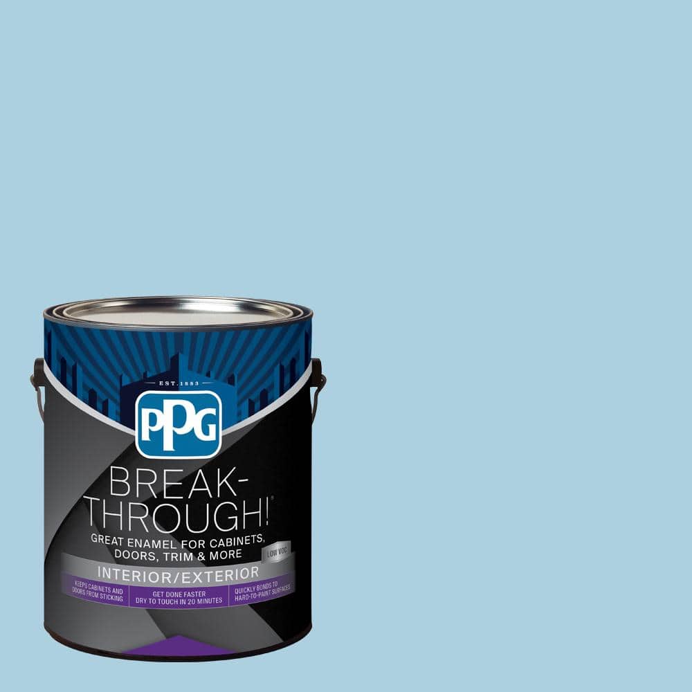 Break-Through! 1 gal. PPG1238-3 Flemish Blue Semi-Gloss Door, Trim ...