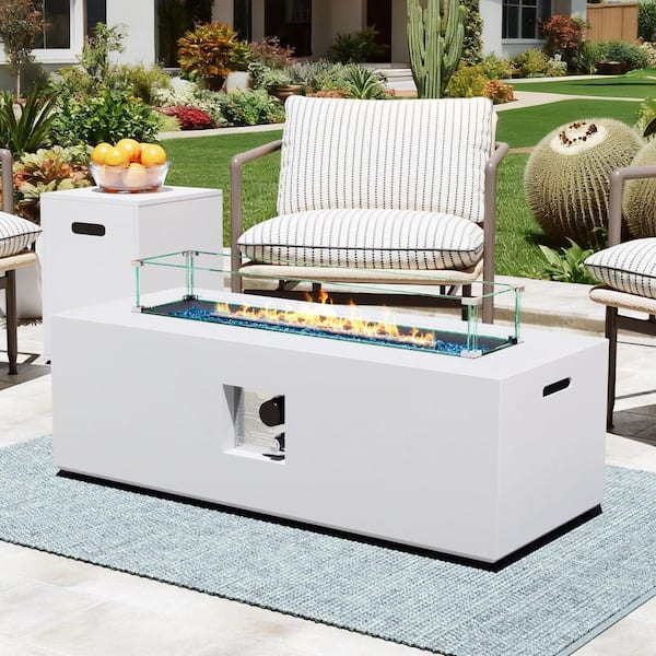 eVita Black Tabletop Propane Fire Pit, Outdoor Gas Fire Pit Table with ...