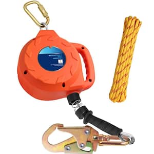 11 ft. Retractable Lifeline Fall Protection Safety Yoyo with Large Hook ...