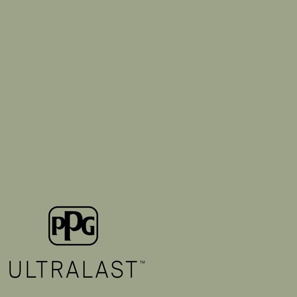PPG UltraLast 1 gal. #PPG1030-4 Edamame Matte Interior Paint and Primer ...