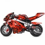 XtremepowerUS High Performance Mini Motorcycle 4 Stroke 40cc Blue/White ...