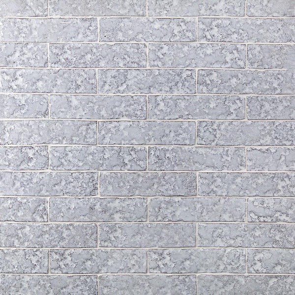 Ivy Hill Tile Weston Temp White 2 in. x 0.55 in. Polished Clay Subway ...