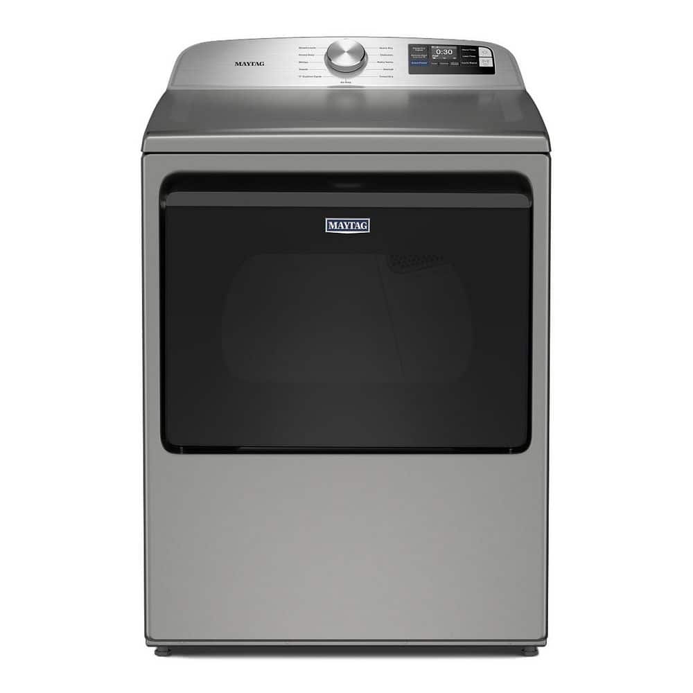 Maytag 7.4 cu. ft. vented Front Load Electric Dryer in Classic Silver ...