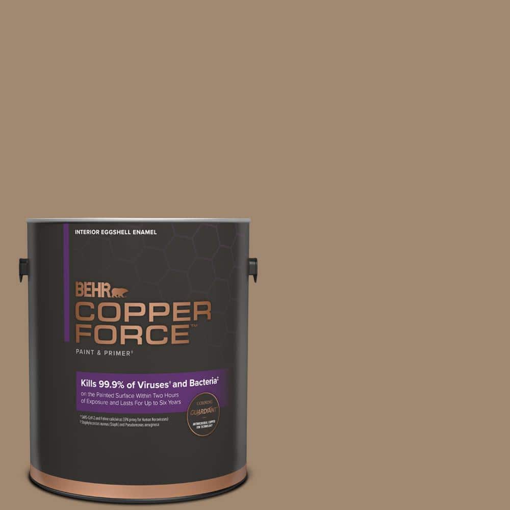 COPPER FORCE 1 gal. #700D-5 Toffee Crunch Eggshell Enamel Virucidal and ...