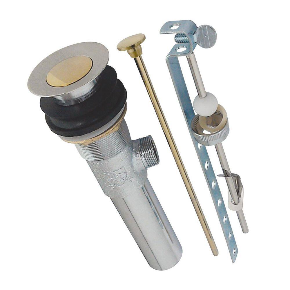 Kingston Brass Trimscape 22-Gauge Pop-Up Bathroom Sink Drain, Polished ...