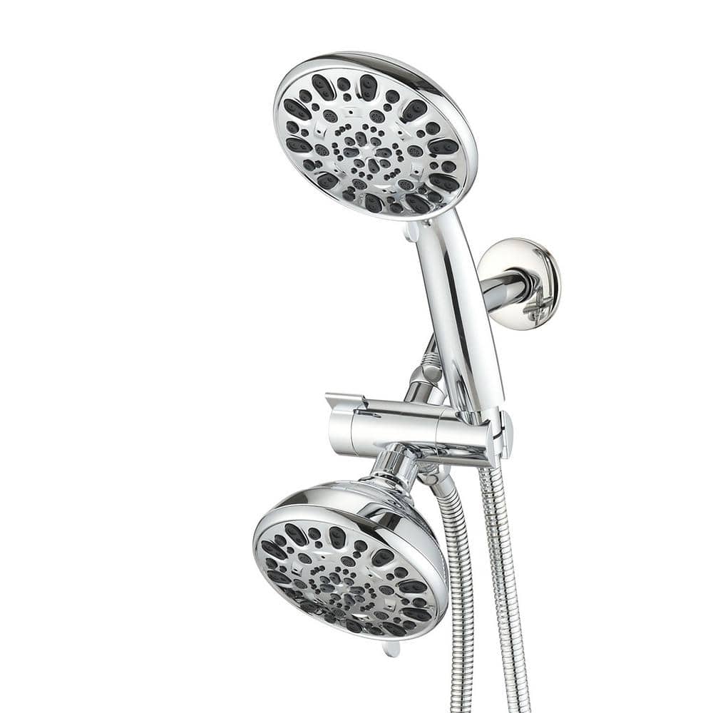 PROOX 7-Spray Patterns with 1.8 GPM 4.72 in. Wall Mount Dual Shower ...