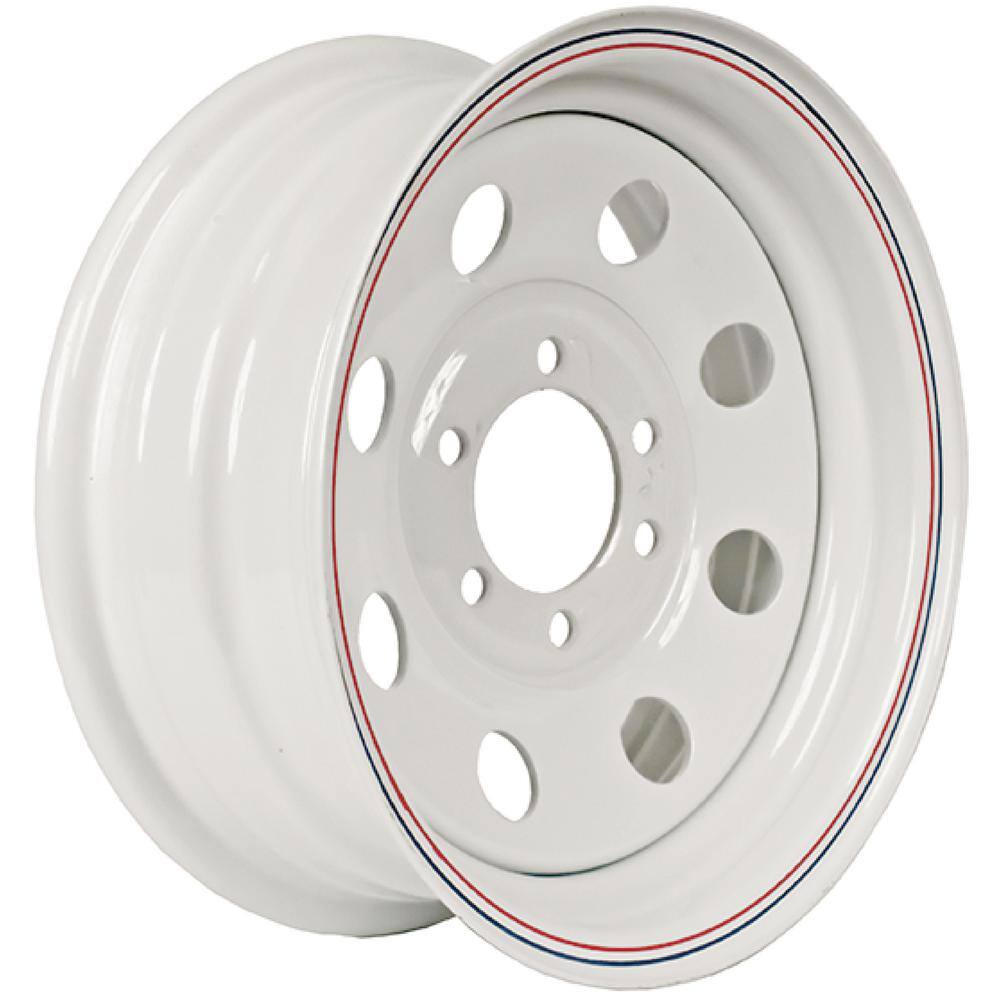 Loadstar 2830 lb. Load Capacity White with Stripe Modular Steel Wheel ...