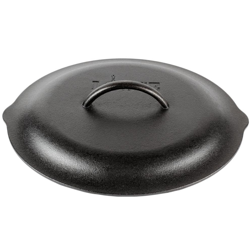 Lodge 12 in. Cast Iron Lid L10SC3 - The Home Depot