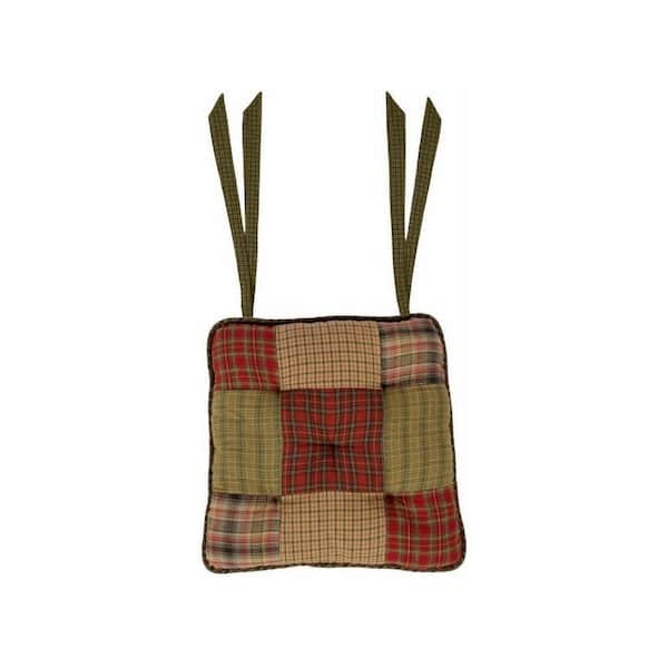 Multi-Colored Square Country Rustic Outdoor Seat Cushion HP039ZHOCU ...
