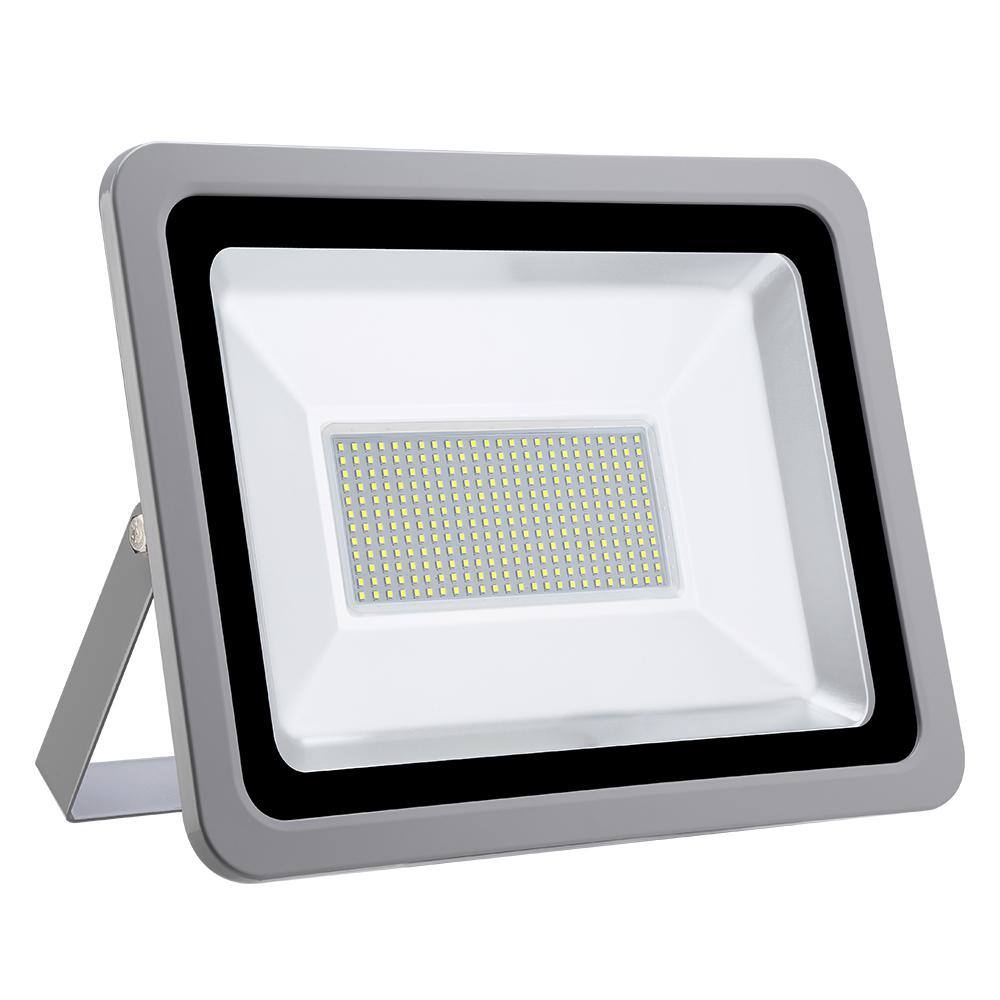 CIPACHO 300-Watt 120-Degree Gray Integrated LED Outdoor Thin Flood ...
