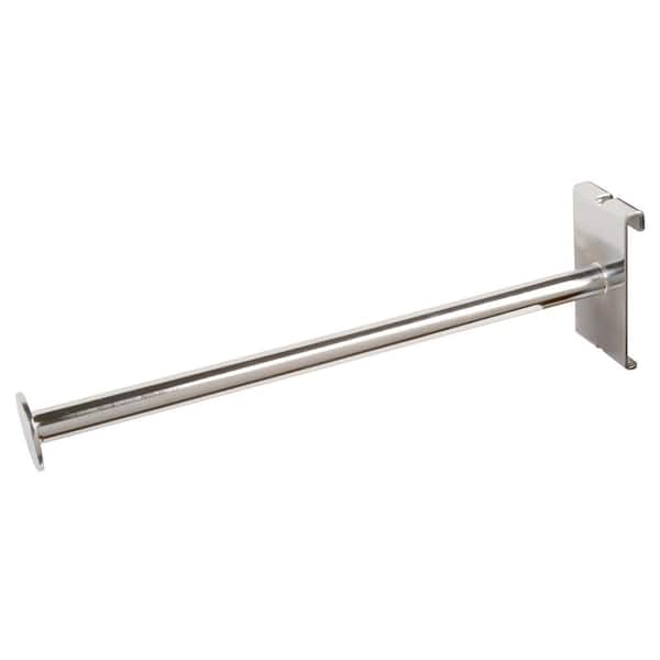 Econoco 12 in. Chrome Straight Arm for Hangers with Disc End (Pack of ...