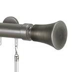 Art Decor Tekno 40 132 in. Traverse Rod in Antique Silver with Tama 40 ...