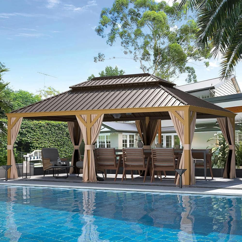 Have a question about 12 ft. x 22 ft. Hardtop Gazebo, Wooden Finish ...