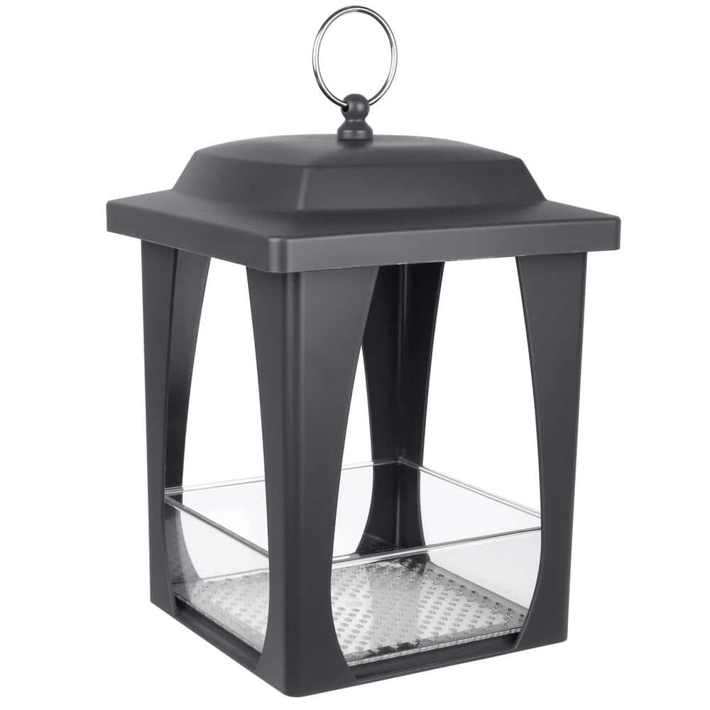 Wild Wings Dine-in Hanging Plastic Fly Through Bird Feeder with Roof, 4 ...