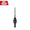Milwaukee 3/8 in. Small Hole Saw Arbor W/ Pilot Drill Bit 49-56-7010 ...