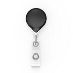 KEY-BAK MINI-BAK Retractable Badge Holder with 36 in. Nylon Cord, Steel ...