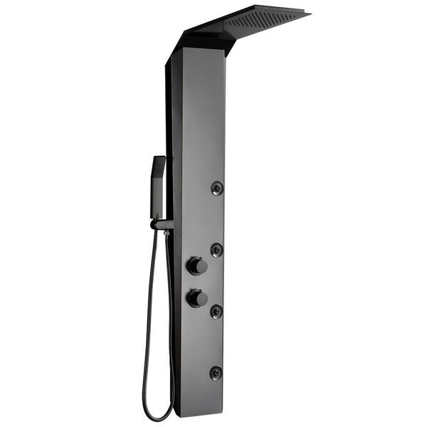 HOMEMYSTIQUE 4-Jet Shower Panel System with Rainfall Shower Head and ...