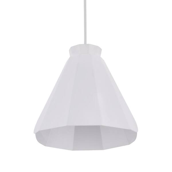 Southern Enterprises Medder 1-Light Matte White Midcentury Modern ...