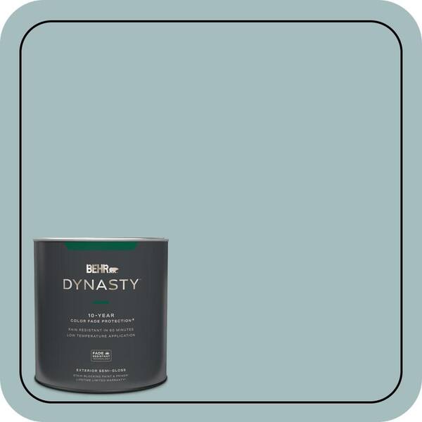 BEHR DYNASTY 1 qt. #PPU13-13 Oslo Blue Semi-Gloss Exterior Stain ...