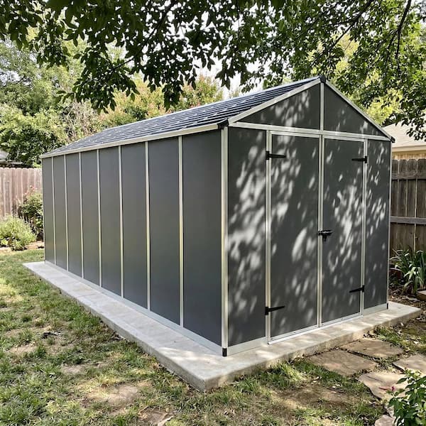 CANOPIA by PALRAM Rubicon 8 ft. W x 20 ft. D Resin Plastic Outdoor ...