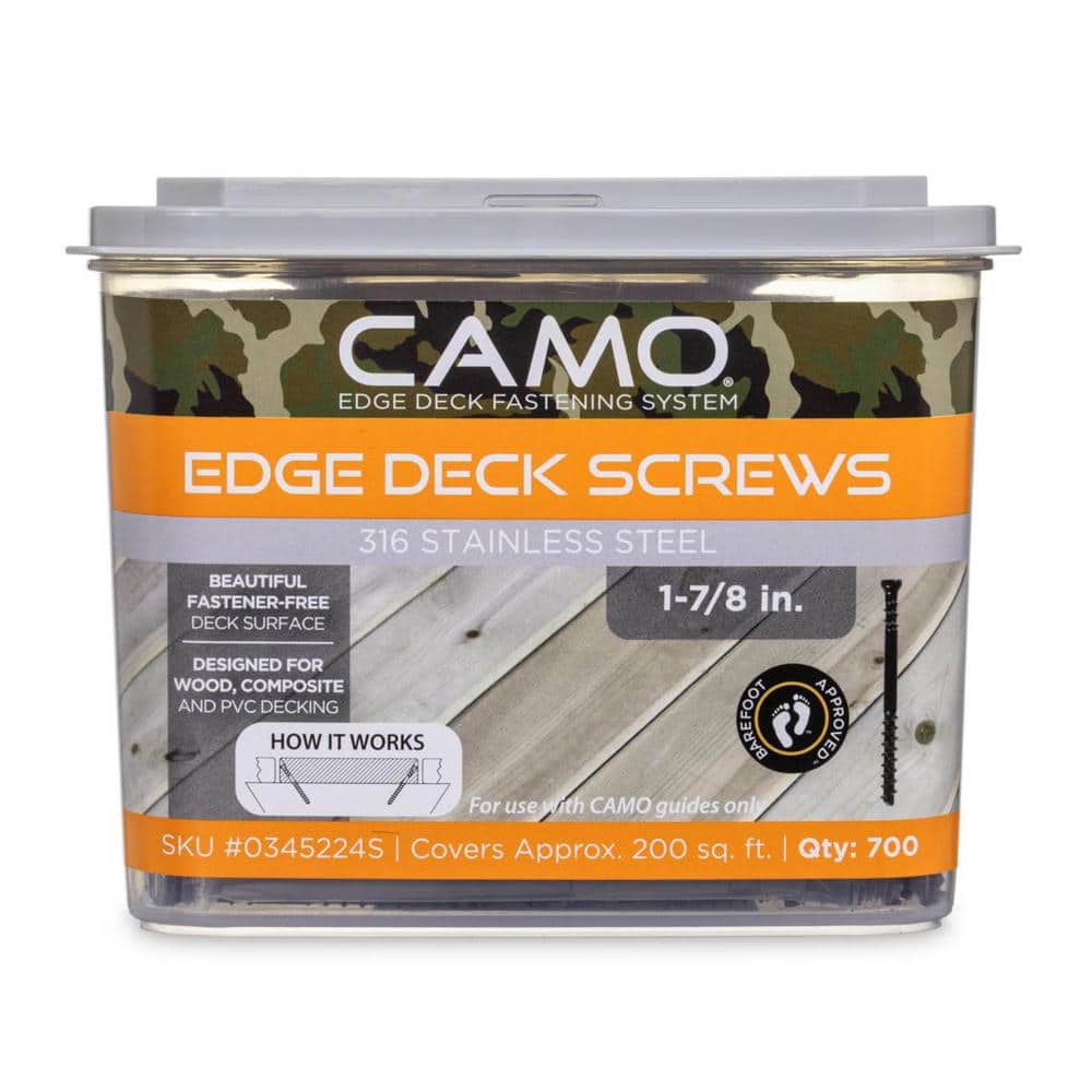 Reviews for CAMO 1-7/8 in. Stainless Steel Exterior Decking Screw ...