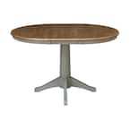 International Concepts Espresso 36 in. x 36 in. x 48 in. Extension Laurel Pedestal Table K581 ...