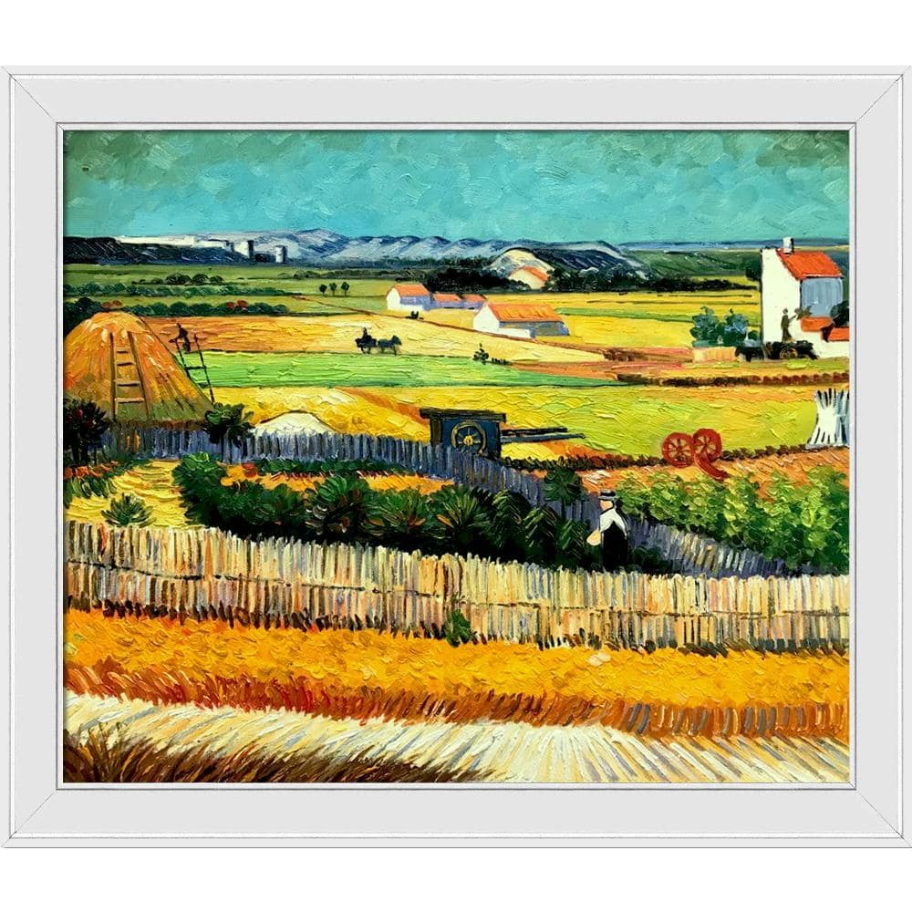 LA PASTICHE The Harvest - VG by Vincent Van Gogh Galerie White Framed ...