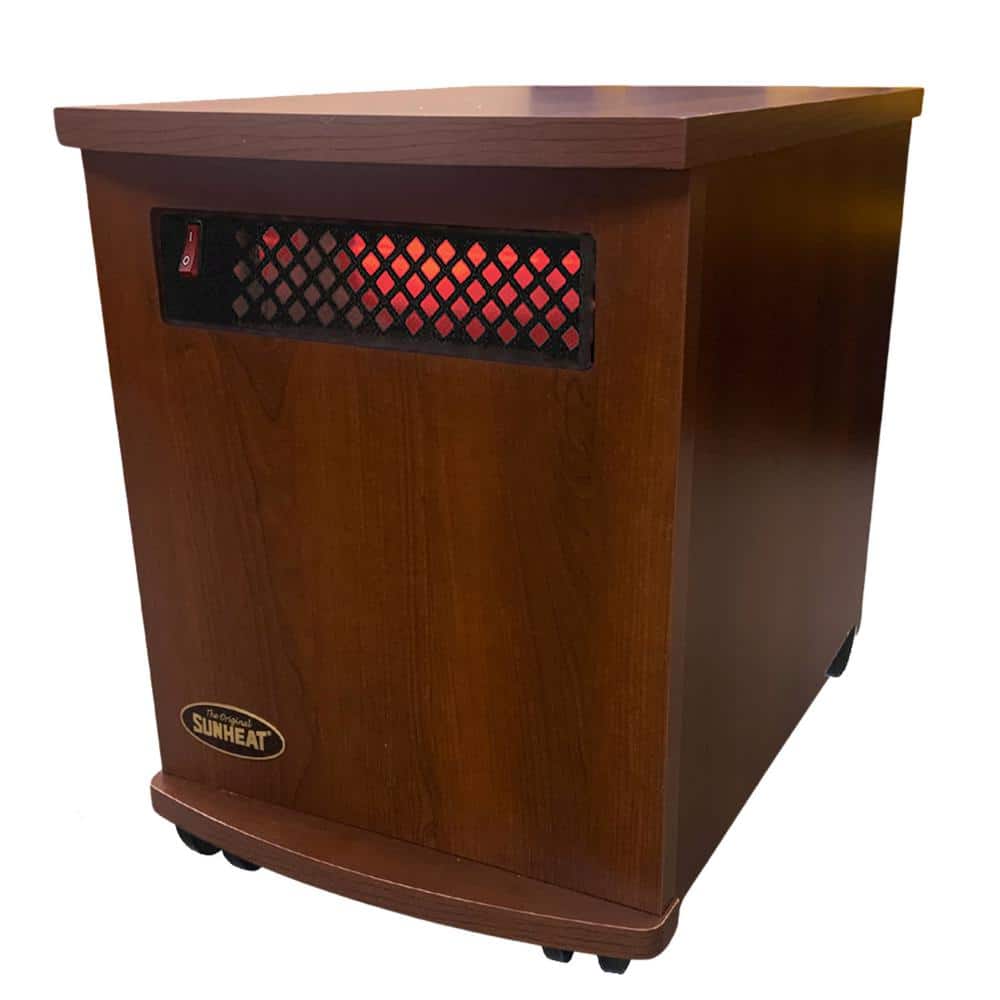 SUNHEAT Original USA1500 5-Year Warranty Infrared Heater, Cherry ...