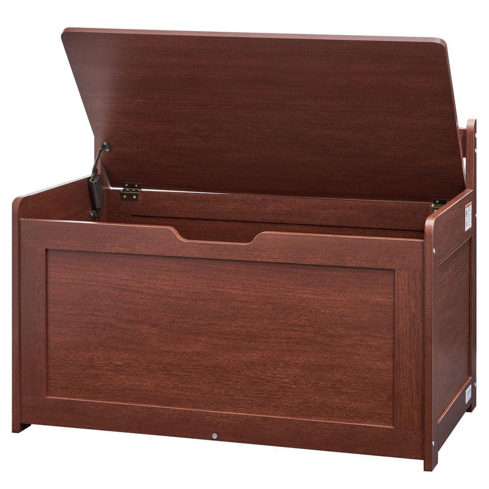 SKYSHALO Wooden Toy Chest for Kids, Wood Outdoor Rocking Chair with ...