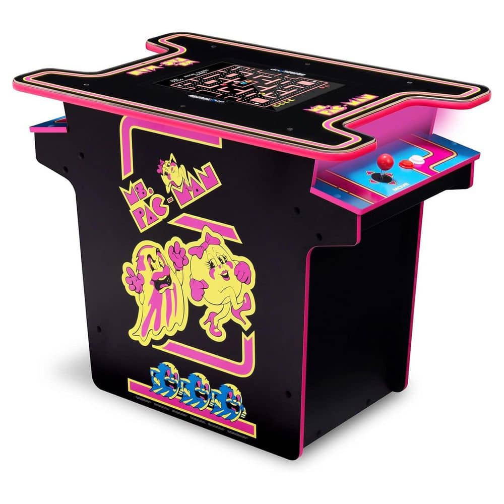 ARCADE1UP Arcade1Up Ms. PAC-MAN Arcade Cocktail Table with 12-Games and ...