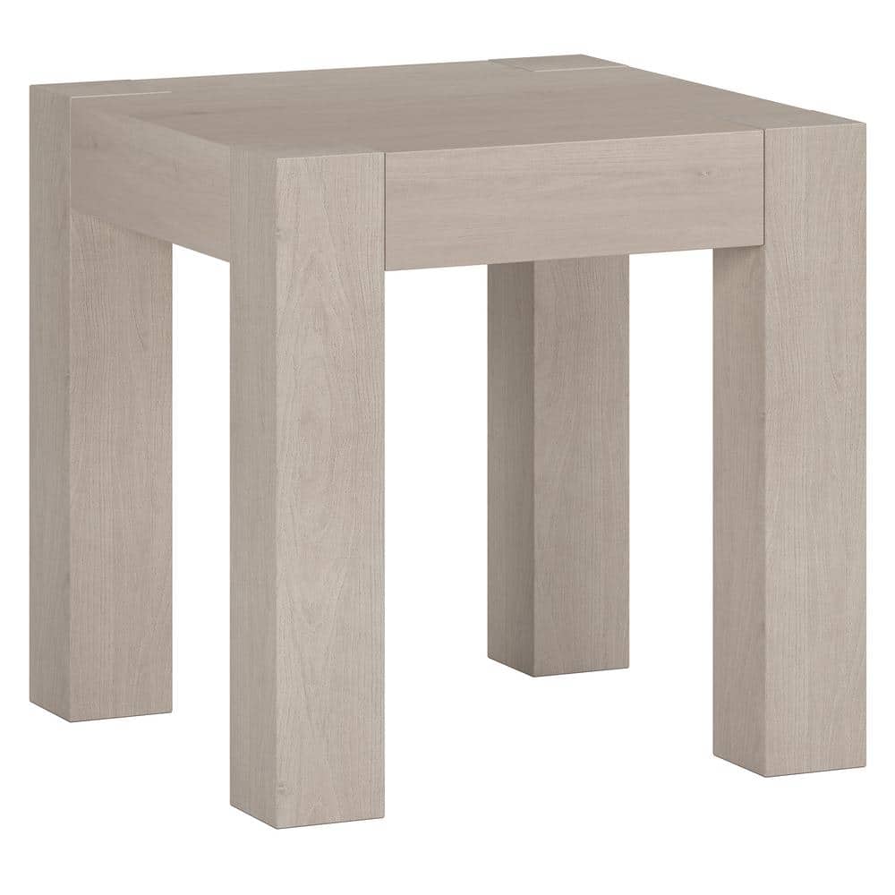 Meyer&Cross Langston 22 in. Alder White Square MDF Top End Table ST2033 ...