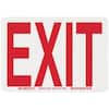 Brady 7 in. x 10 in. Glow-in-the-Dark Plastic Exit Sign 80281 - The ...