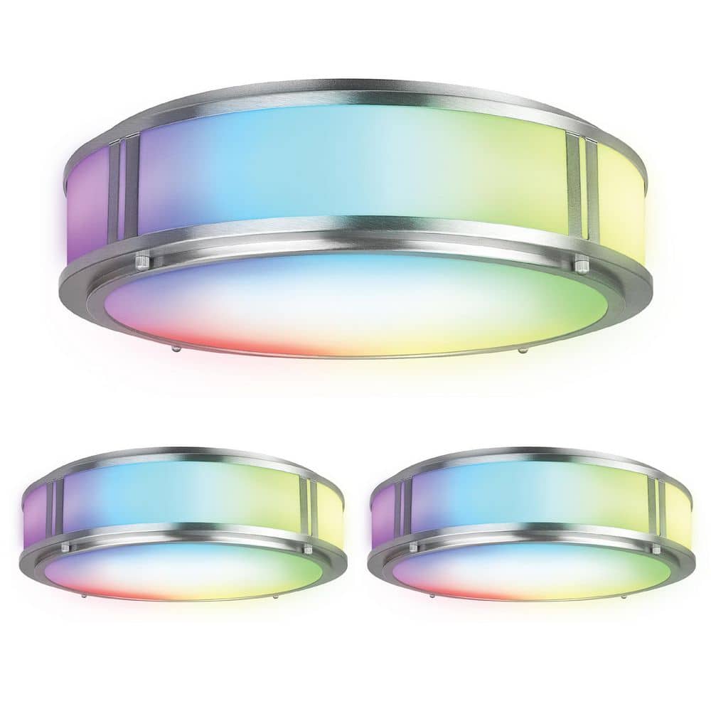 Feit Electric 13 in. Integrated LED Color Changing and Tunable White ...