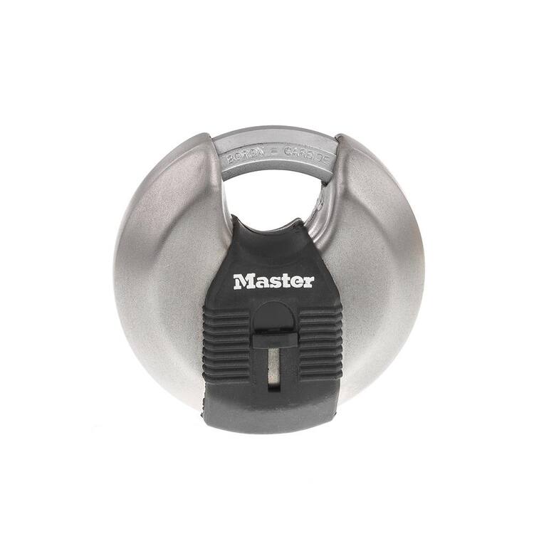 Master Lock Heavy Duty Outdoor Shrouded Padlock with Key, 3-1/8 in ...