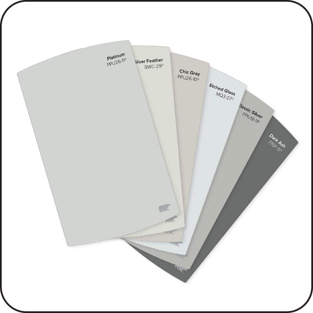 BEHR 2.75 in. x 4.5 in. Top Grays 6-Color Chip Set 50014046 - The Home ...