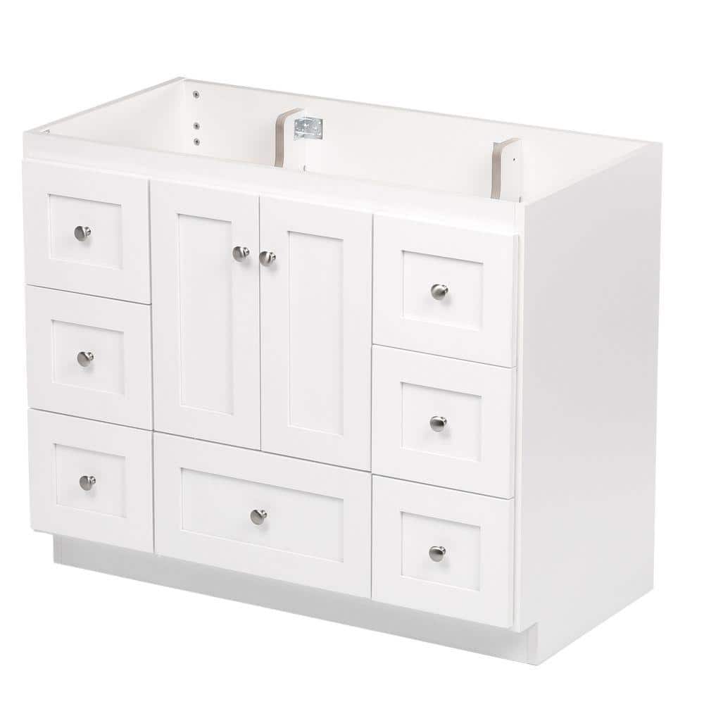 Simplicity by Strasser Shaker 42 in. W x 21 in. D x 34.5 in. H Bath ...