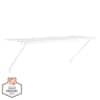 Everbilt 36 in. W to 36.82 in. W x 12 in. White Fixed Mount Shelf Kit ...