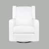 MAYKOOSH White Microfiber Recliner Swivel Glider Rocker Recliner 24853 ...