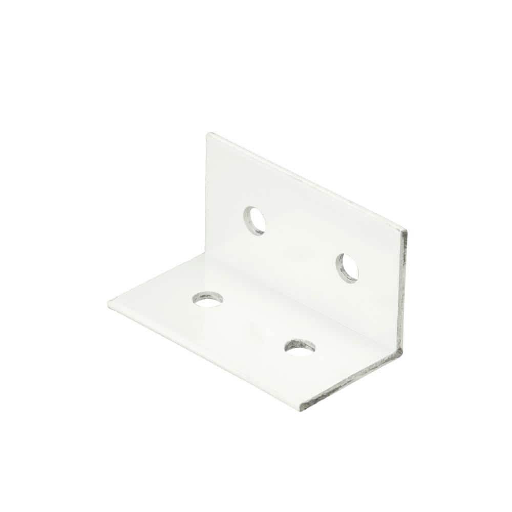 Capri Clip Angle 1 x 1 (10) White 47131 - The Home Depot