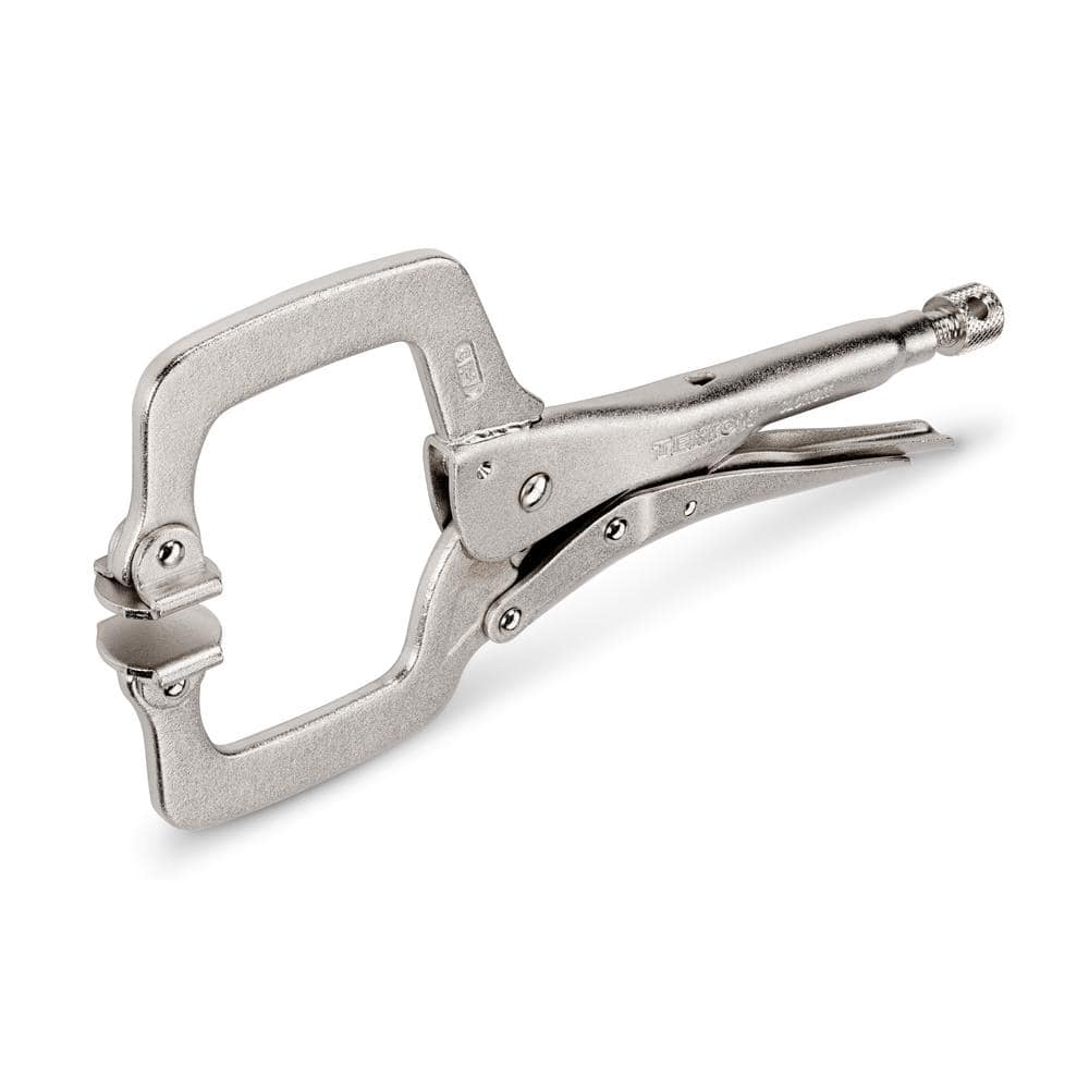 TEKTON 11 in. Swivel Pad Locking C-Clamp CLC11011 - The Home Depot