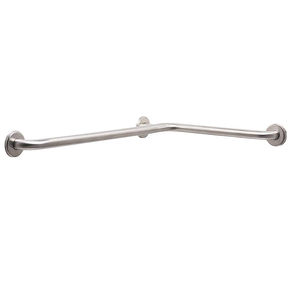 CSI Bathware 24 in. x 48 in. Concealed Screw Grab Bar in Satin ...