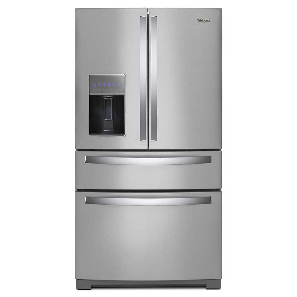 Whirlpool 36 in. 26 cu. ft. Standard Depth French Door Refrigerator in ...