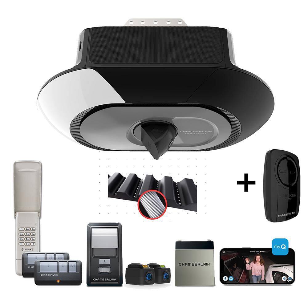 Reviews for Chamberlain 3/4 HP LED Smart Quiet Belt Drive Garage Door ...